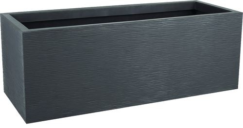 Jardinière EDA 'Graphit Up' avec zone de rétention d'eau 79,5 x 29,5 x 29,5 cm 57L anthracite ...